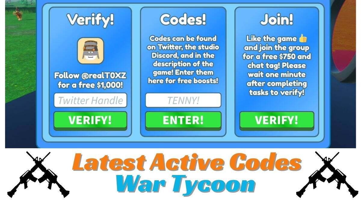 War Tycoon Codes : Latest Active Codes, Redeem